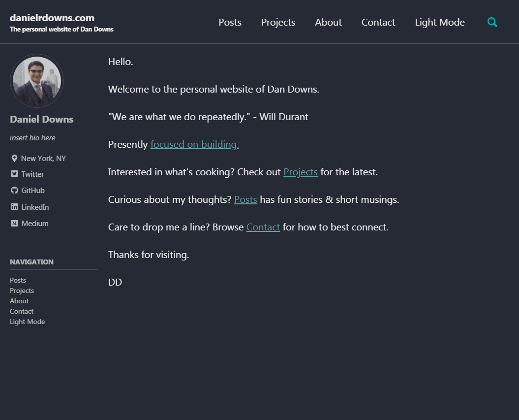 Projects - danielrdowns.com